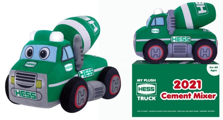 Hess Corp. Rolls Out My Plush Hess Truck Cement Mixer • The Toy Book