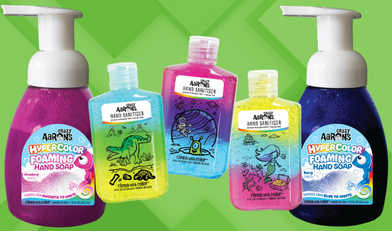 Crazy Aaron's Launches Color-Changing Soap and Hand Sanitizer - The Toy ...