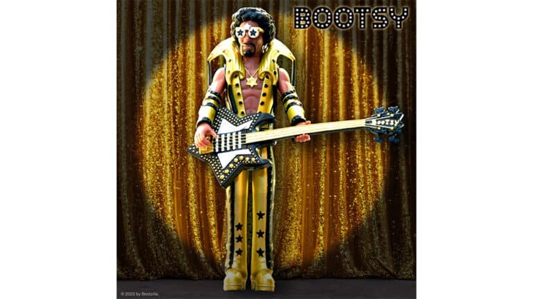 BOOTSY COLLINS REACTION FIGURE (BLACK AND GOLD) - The Toy Book