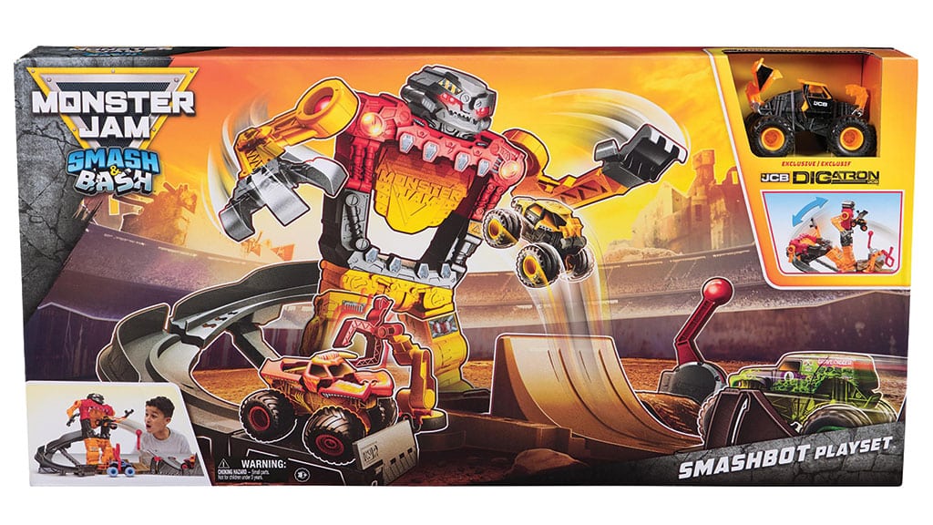 MONSTER JAM SMASH & BASH SMASHBOT PLAYSET - The Toy Book