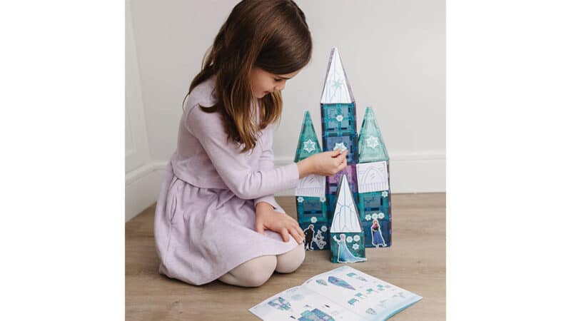 OFFICIAL DISNEY FROZEN CASTLE MAGNETIC TILE SET 68-PIECE - The Toy Book