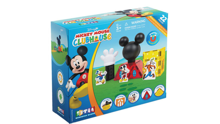 OFFICIAL DISNEY MICKEY MOUSE CLUBHOUSE 22-PIECE MAGNETIC TILE SET - The ...