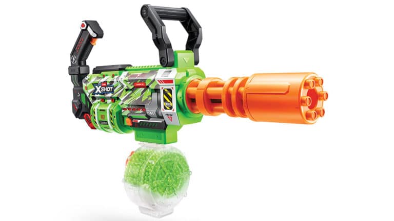 XSHOT HYPER GEL GLOW MOTORIZED GATLING BLASTER - The Toy Book