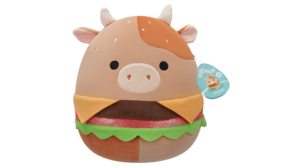 SQUISHMALLOWS 12-INCH DELMAR — COW BURGER - The Toy Book