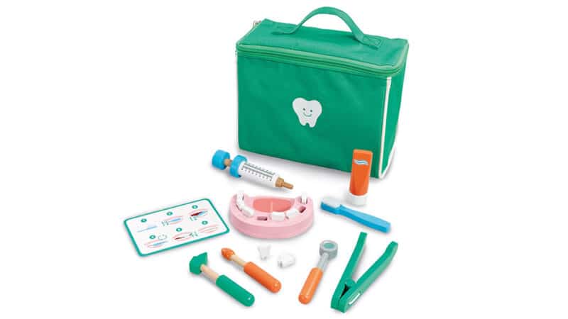 WOODEN SPARKLING SMILE DENTIST KIT - The Toy Book